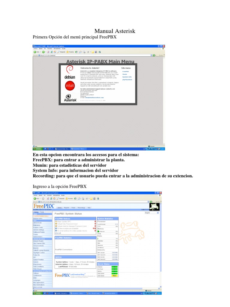 Asterisk Manual | PDF | Memoria USB | Respuesta de Voz Interactiva