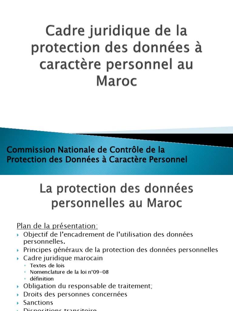 CNDP | PDF | Données personnelles | Loi