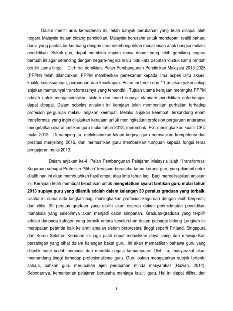 Transformasi Guru Malaysia | PDF | Bisnis | Pengembangan Diri