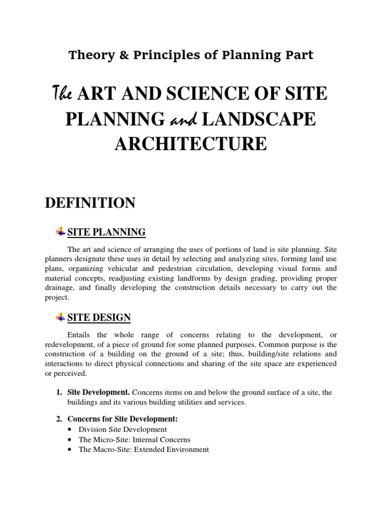 Theory of Site Devt | PDF | Lighting | Surface Runoff