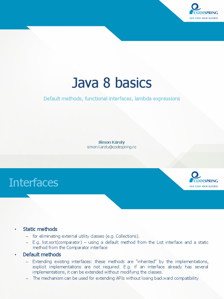 Cs Java2 12 Java8 en | PDF | Anonymous Function | Inheritance (Object Oriented Programming)