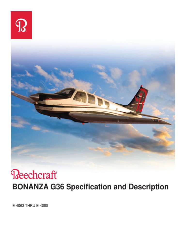 Bonanza G36 Specification and Description E-4063 Thru E-4080 | PDF ...