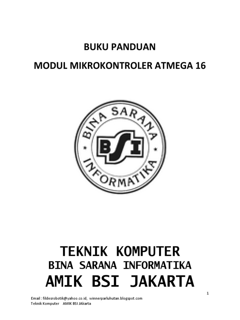 PANDUAN-Modul-Mikrokontroler Atmega 16 PDF | PDF