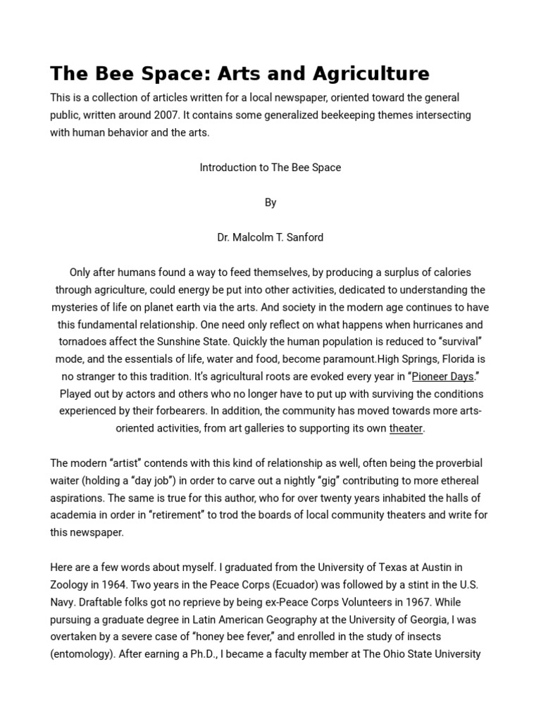 The Bee Space | Download Free PDF | Honey Bee | Beekeeping