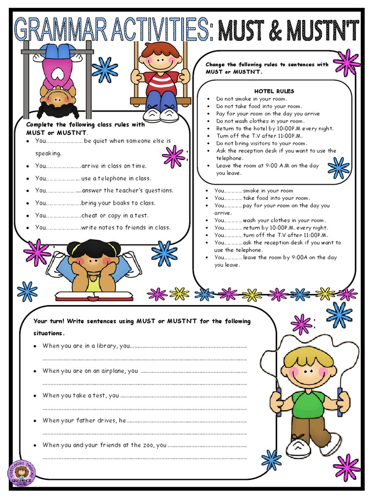 Class Rules: Must and Mustn't Usage | PDF