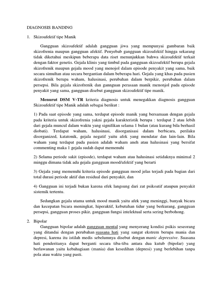 Diagnosis Banding | PDF | Pengembangan Diri