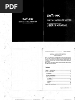 WS-6906 Satellite Finder User Manual | PDF | Menu (Computing) | Television