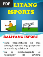 Pagsulat NG Balitang Isports-Activity 1 and 3 | PDF