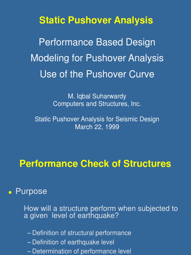 Pushover PP T | Download Free PDF | Beam (Structure) | Materials Science