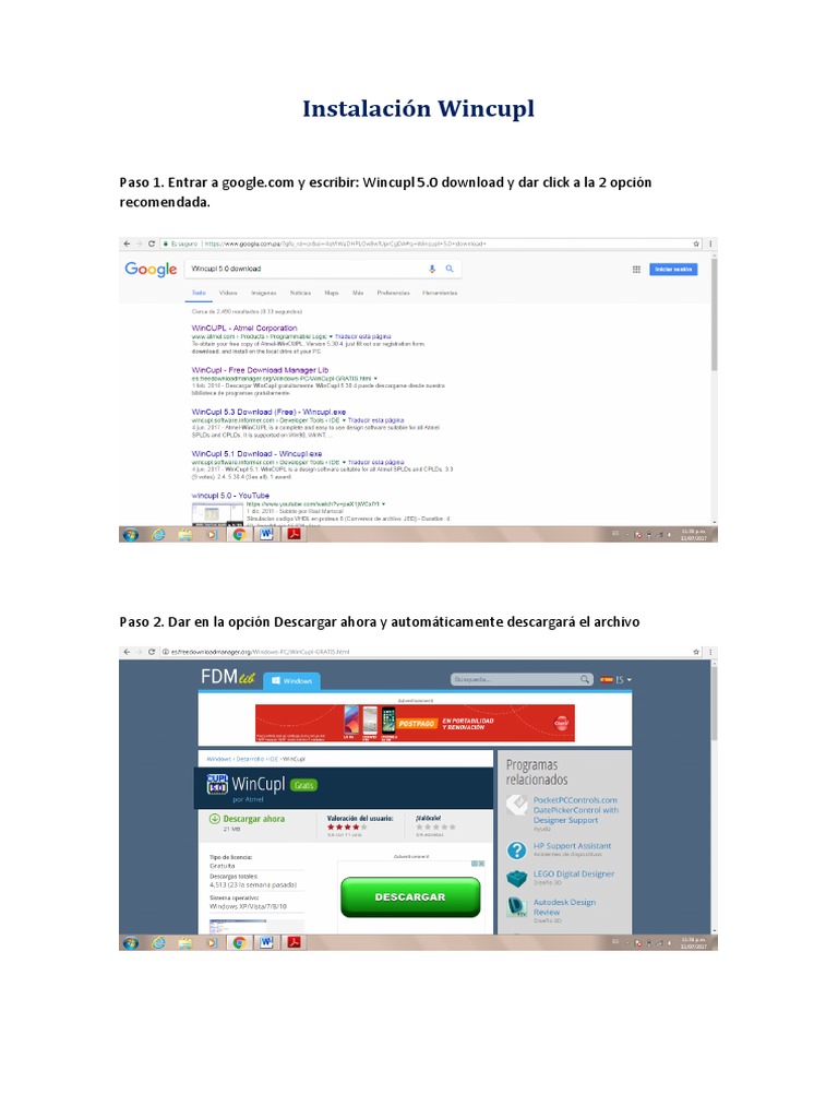 Instalación Wincupl | PDF