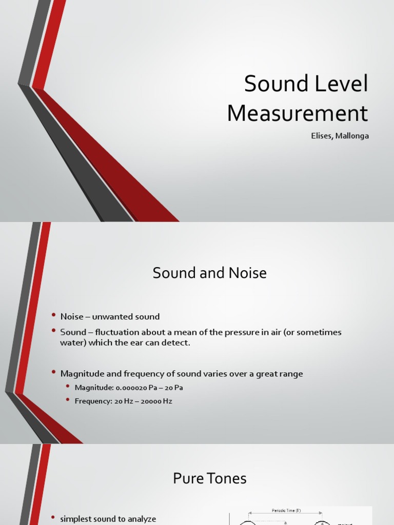 Understanding Sound Level Measurement | PDF | Noise | Sound