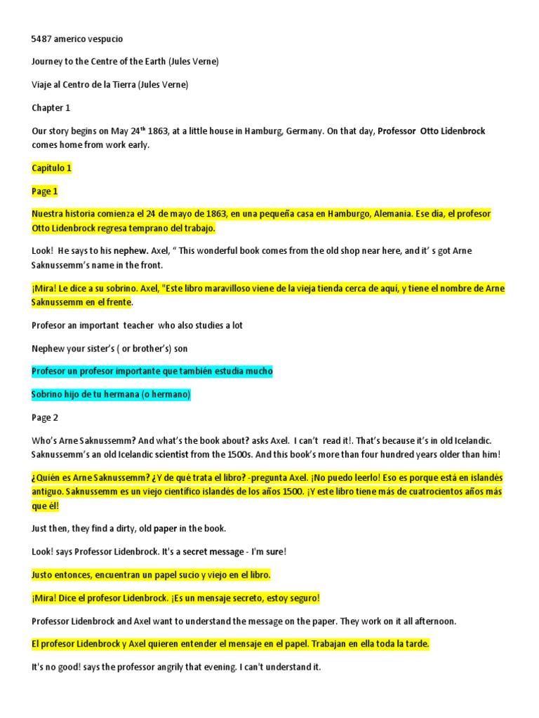 Journey To The Centre of The Earth | PDF | Viaje al centro de la Tierra ...