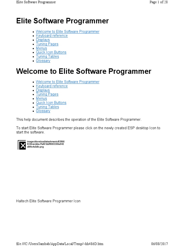 Haltech Elite Series Programmer | PDF | Icon (Computing) | Computer Keyboard
