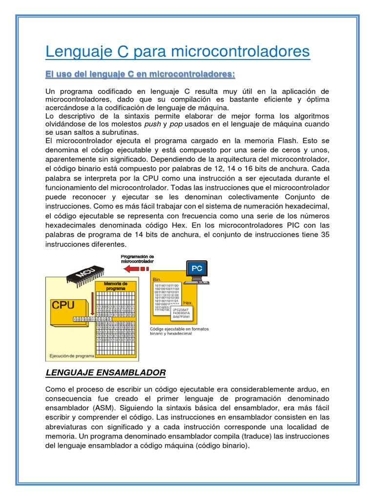 El Lenguaje C | PDF | Lenguaje ensamblador | C (lenguaje de programación)