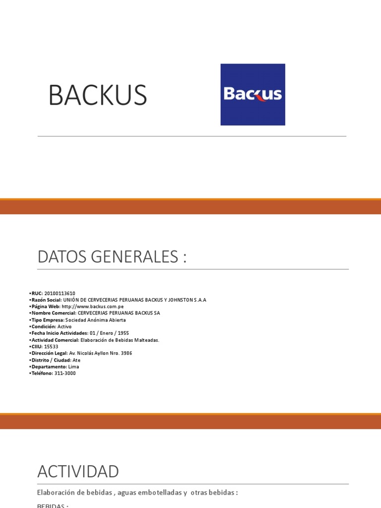 BACKUS | PDF