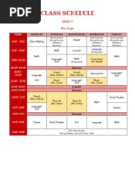 Color Coded Daily Homeschool Schedule | PDF | Linguistics | Behavior ...
