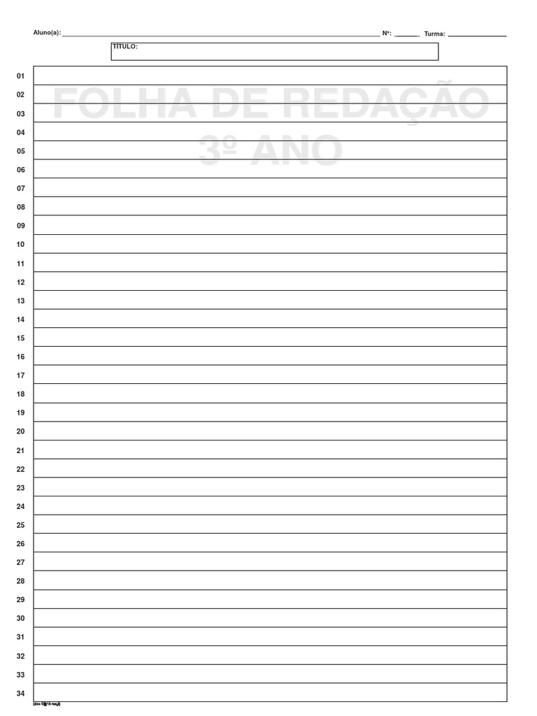 Folha de Redação Com Matriz ENEM e FUVEST | PDF | Educação Continuada