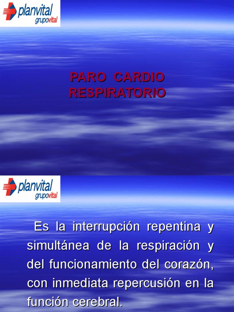 Paro Cardio Respiratorio | PDF | Reanimación cardiopulmonar ...