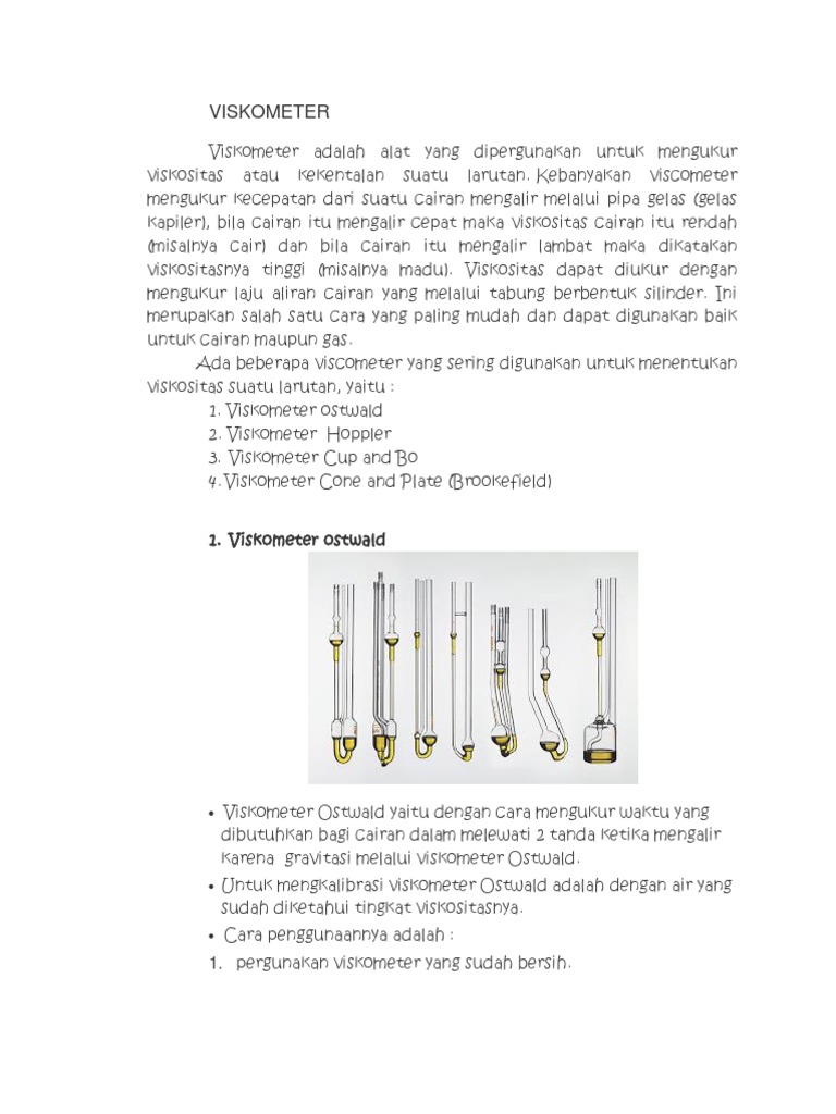 Macam-Macam VISKOMETER | PDF