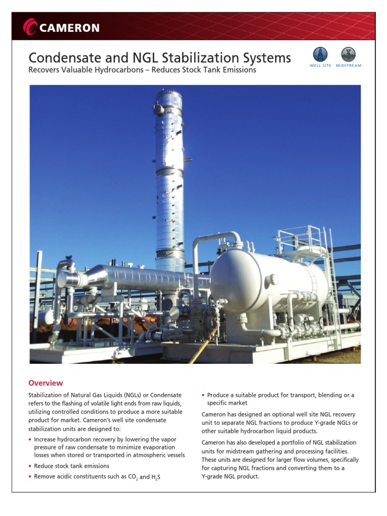 SPT Condensate and NGL Stabilization Systems Brochure PDF | PDF ...