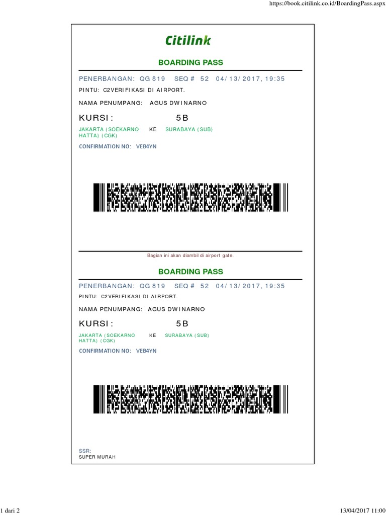 BoardingPass Aspx | PDF