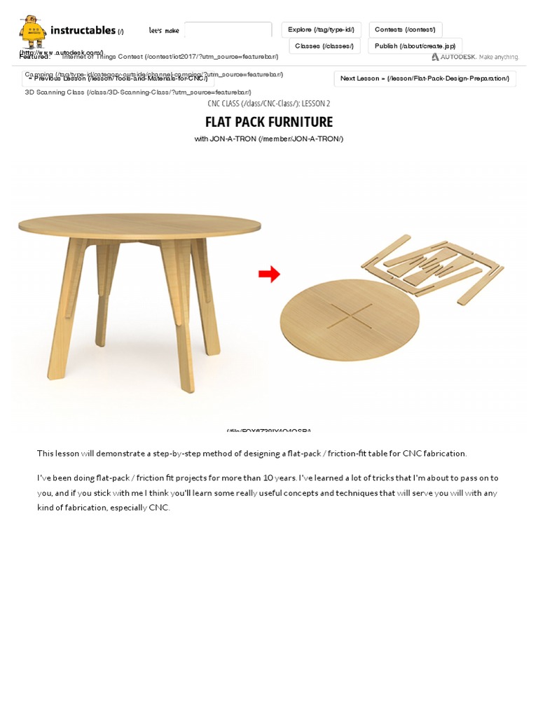 CNC 02 Flat Pack Furniture | PDF | Software | Computing