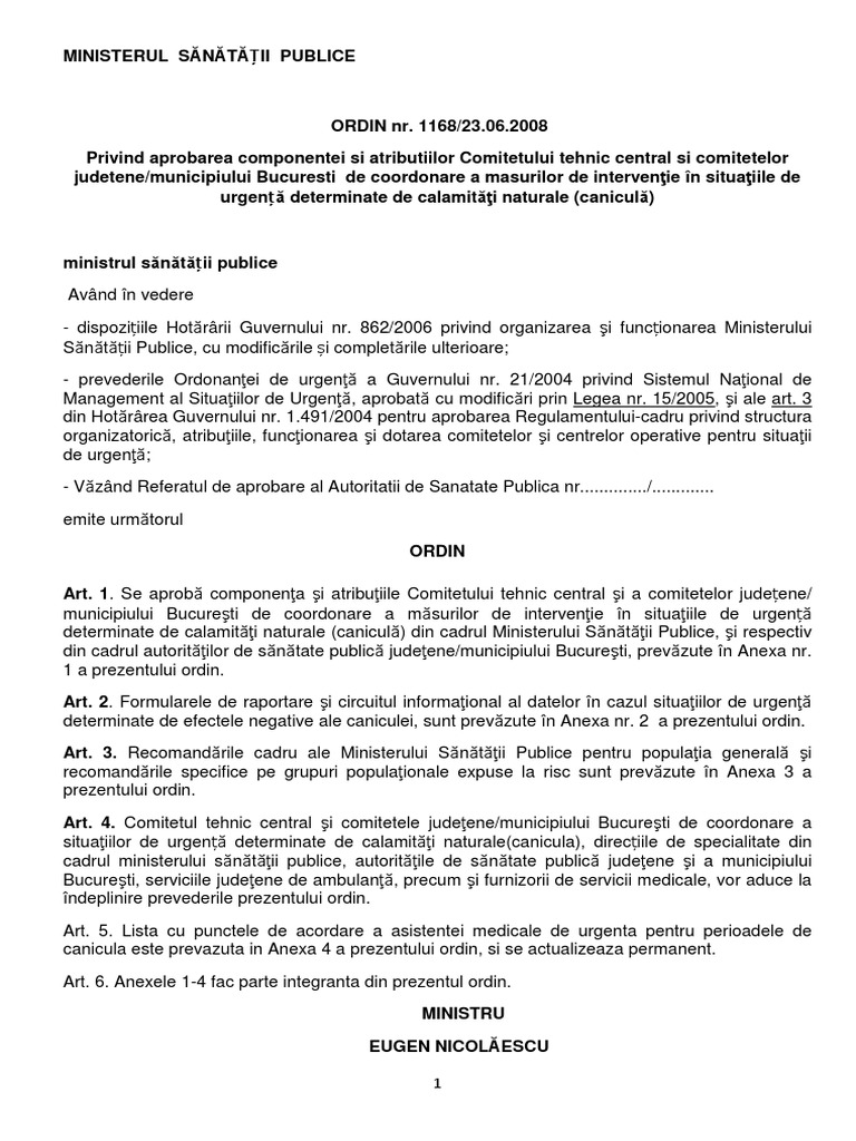 Ordin MS 1168 - 2008 PDF | PDF