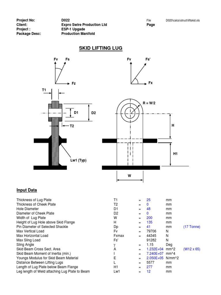 Skid Lift | PDF | Beam (Structure) | Bending