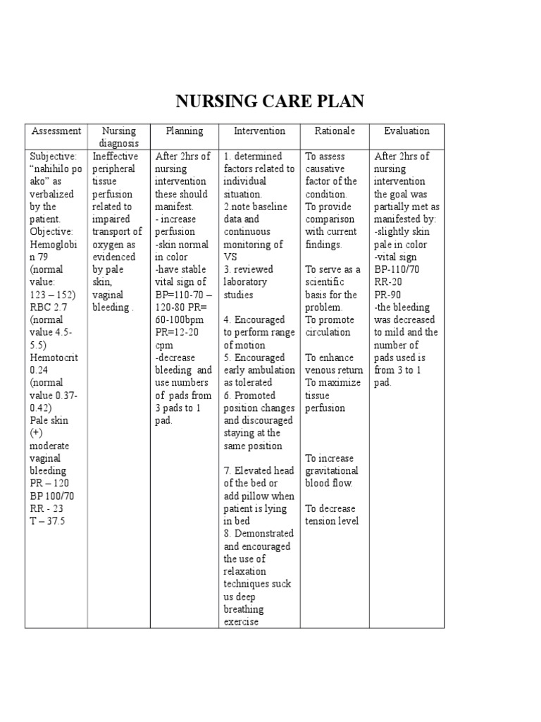NURSING CARE PLAN.docx | Grief | Miscarriage NURSING CARE PLAN.docx | Grief | Miscarriage