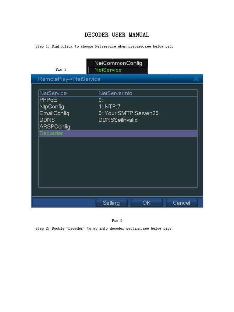 Decoder User Manual | PDF