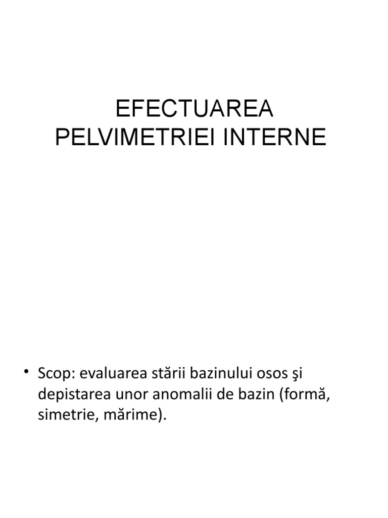 Pelvimetria Interna | PDF