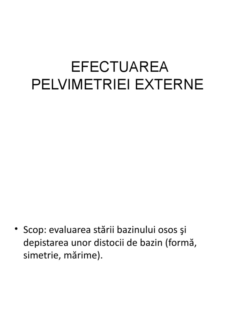Pelvimetria Externa