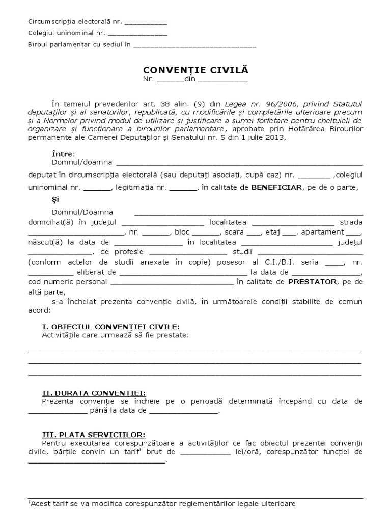 Conventie Civila | PDF