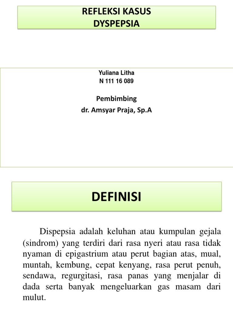 Refka Dispepsia | PDF