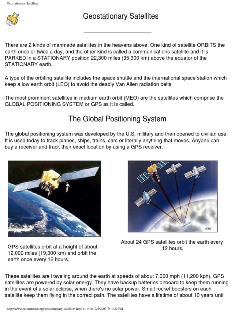 geostationary-satellites.pdf | Communications Satellite | Satellite
