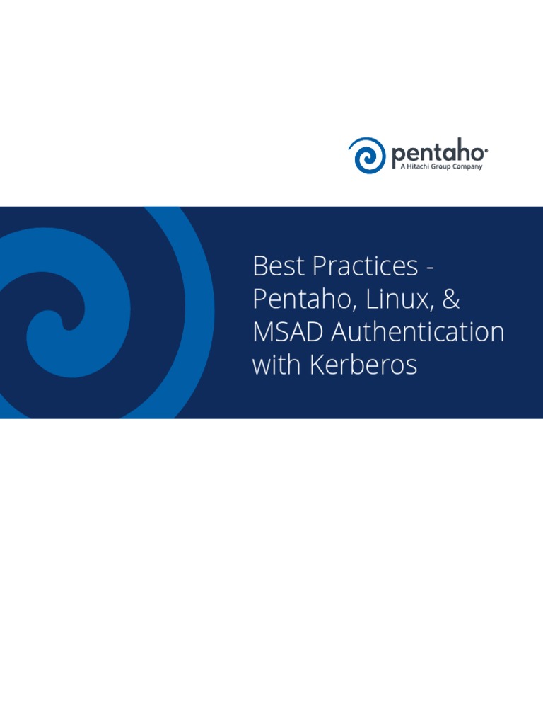 Pentaho Linux Msadauth With Kerberos Pdf Microsoft Sql Server Databases