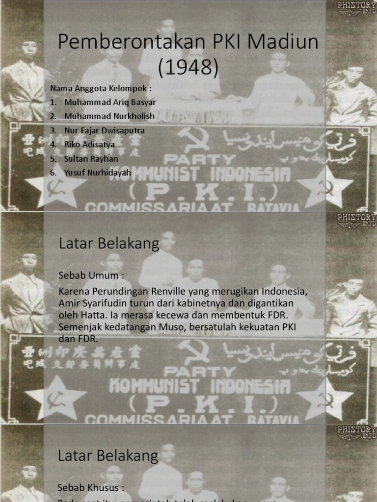 Pemberontakan PKI Madiun (1948) | PDF