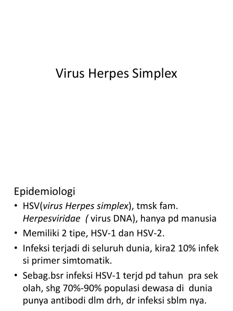 Virus Herpes Simplex | PDF