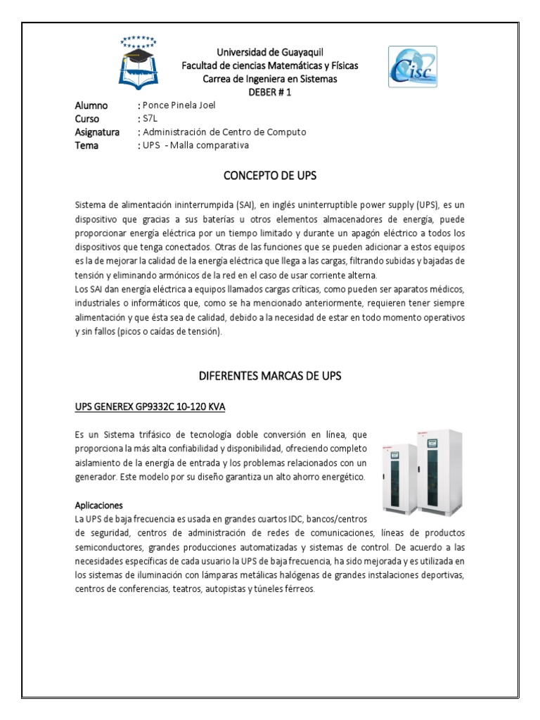Ups | PDF | Ingenieria Eléctrica | Electricidad