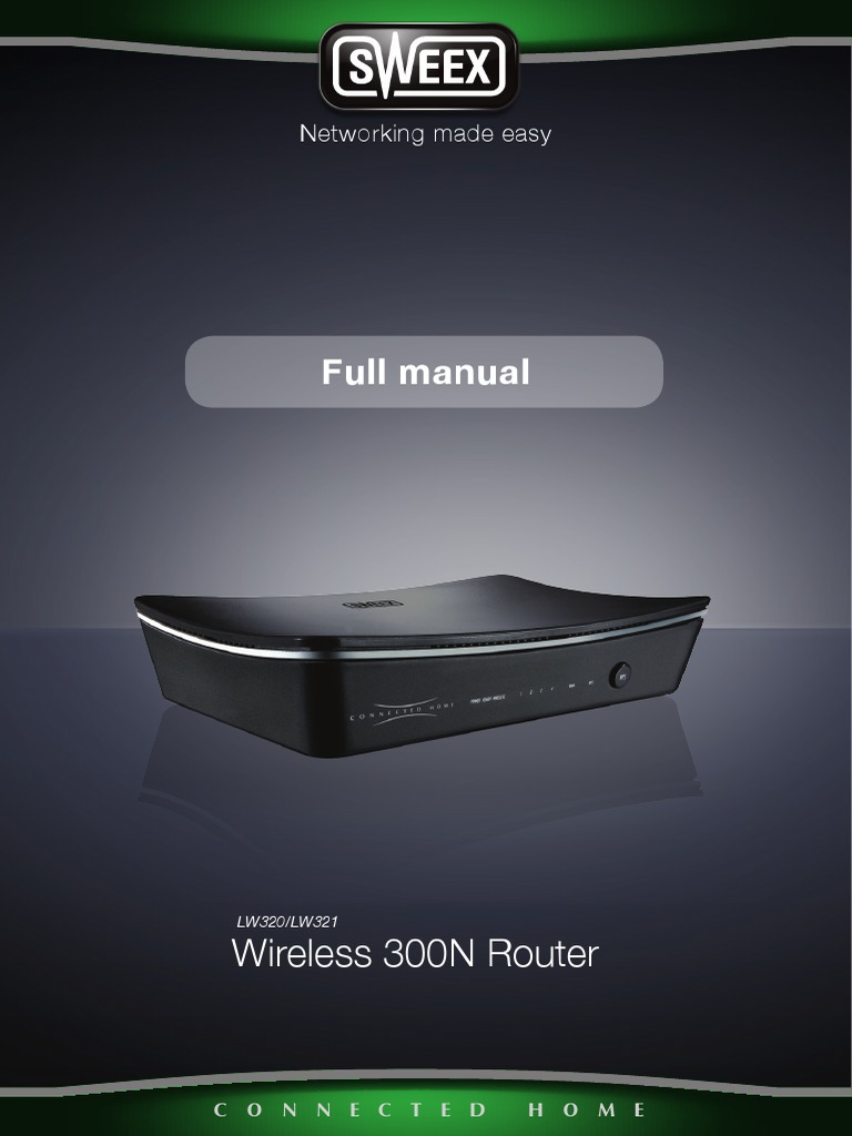Manual Router Sweex PDF | PDF | Wireless Lan | Ip Address