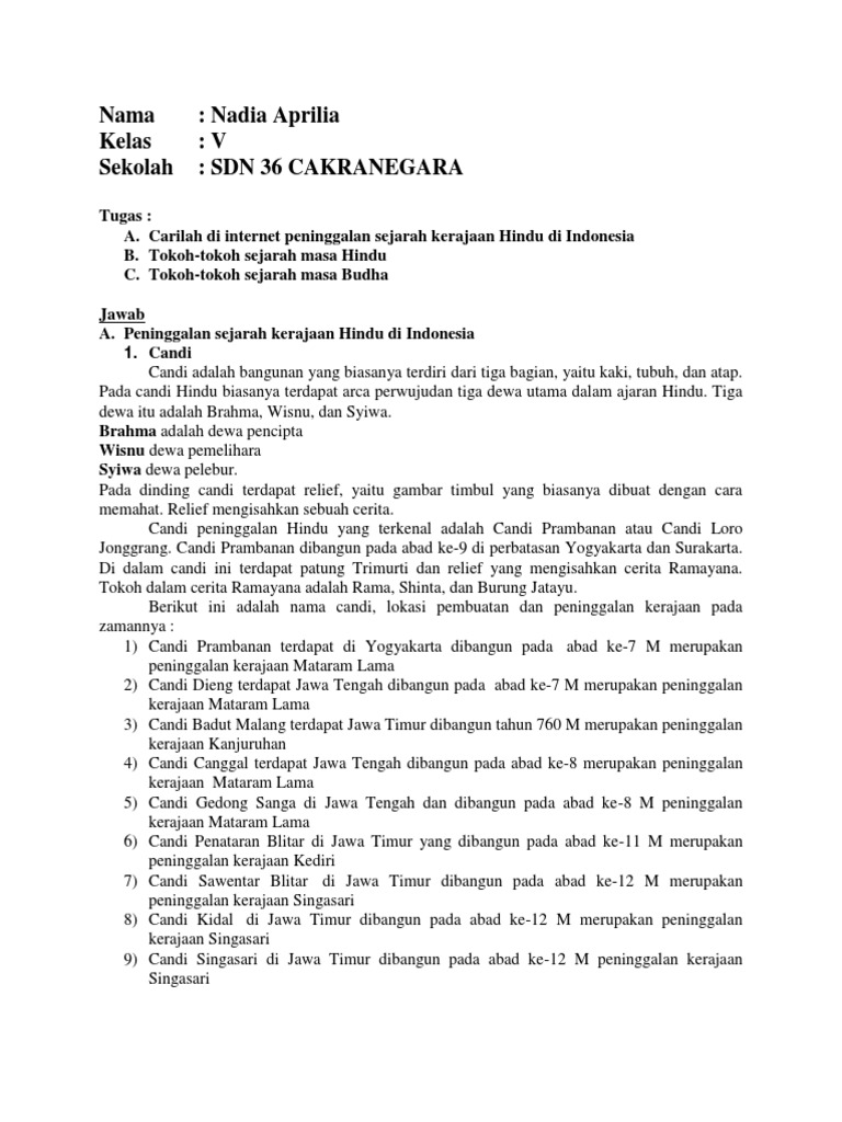 Tokoh Hindu BudhA | PDF | Sejarah