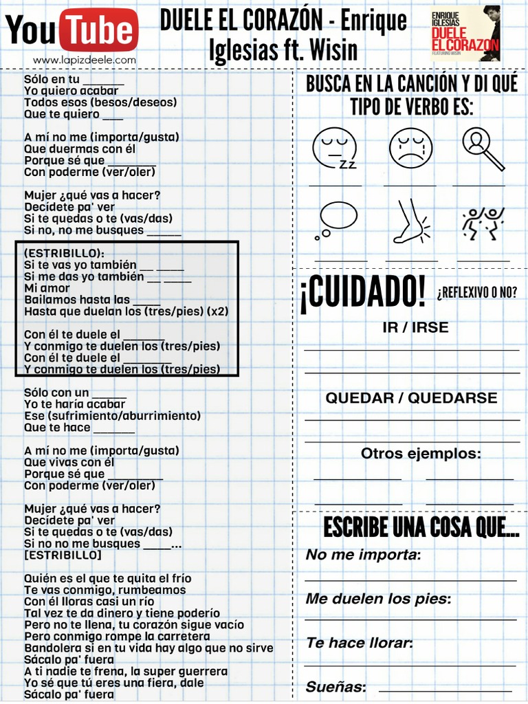 Duele El Corazón - Enrique Iglesias | PDF