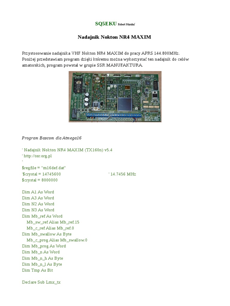 VHF Nokton Nr4 Maxim | PDF