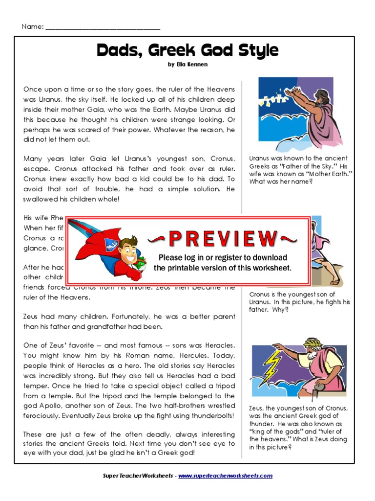 5th Greek Gods | PDF | Greek Mythology | Zeus