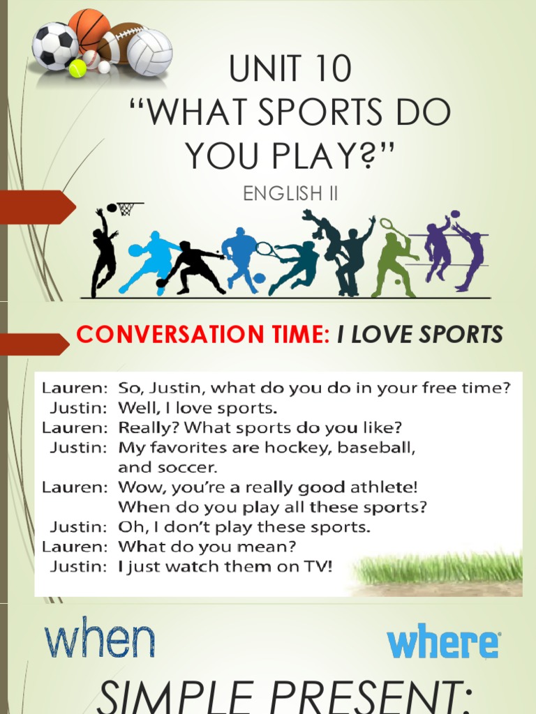 What Sports Do You Play - Slides | PDF