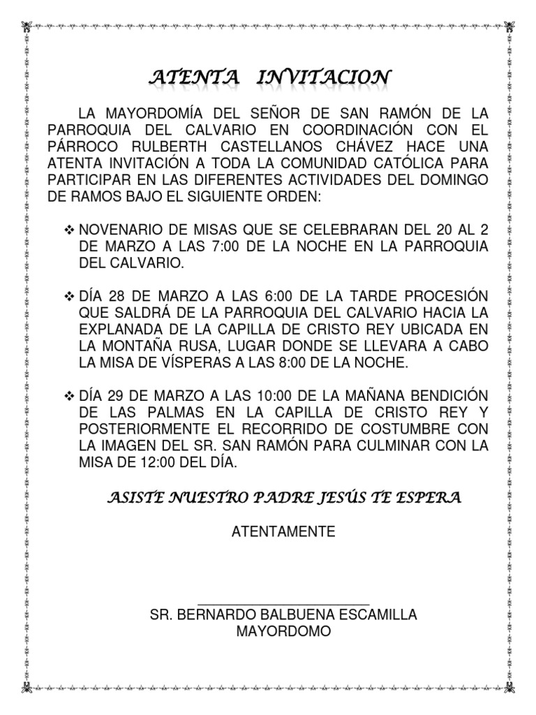 Atenta Invitacion | PDF