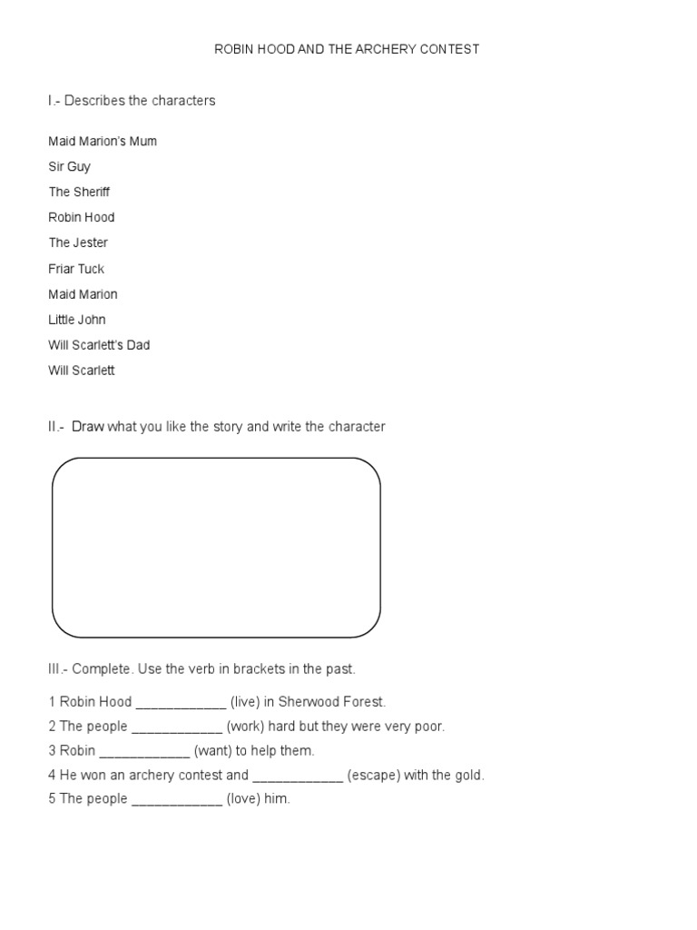 Robin Hood and The Archery Contest | PDF | Robin Hood | Nottinghamshire ...