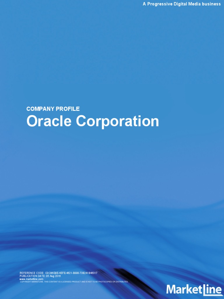 Oracle Corp | PDF | Oracle Corporation | Cloud Computing