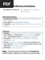 Understanding Mechanical Mixtures | PDF | Mixture | Chemistry