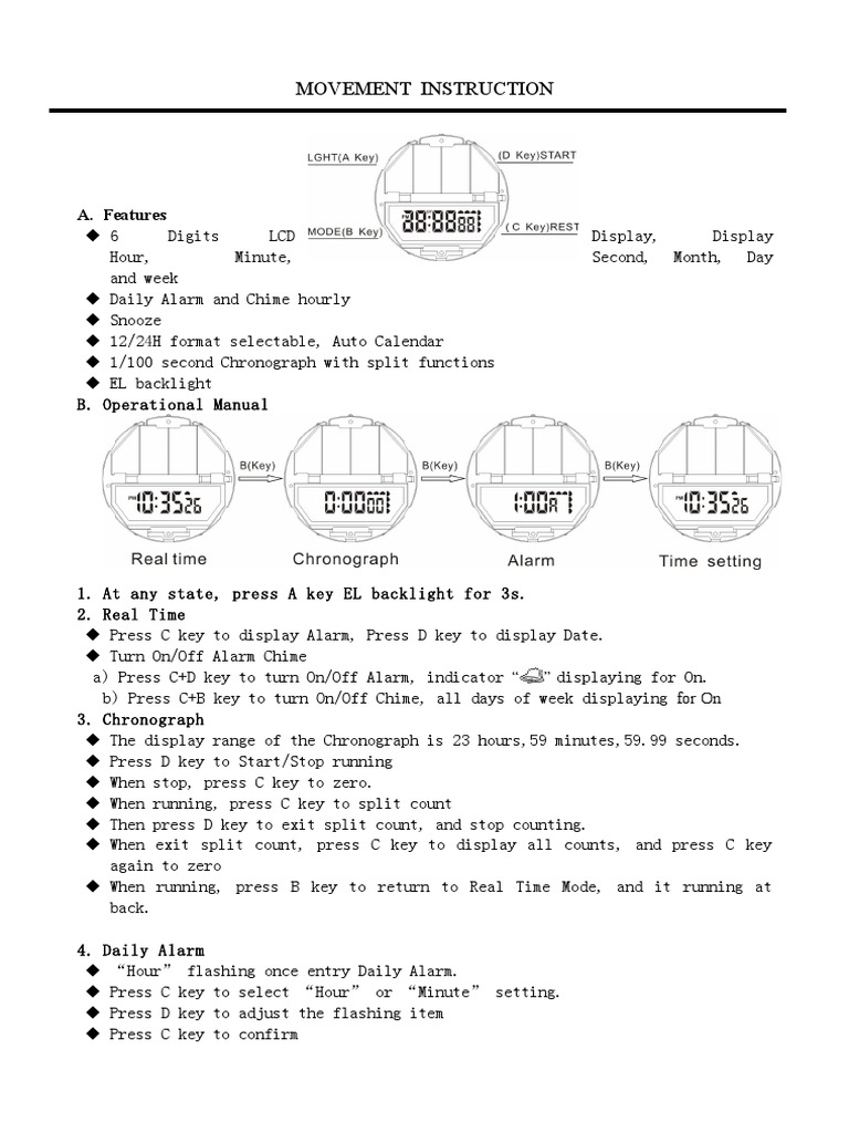Movement Instruction: A. Features | PDF